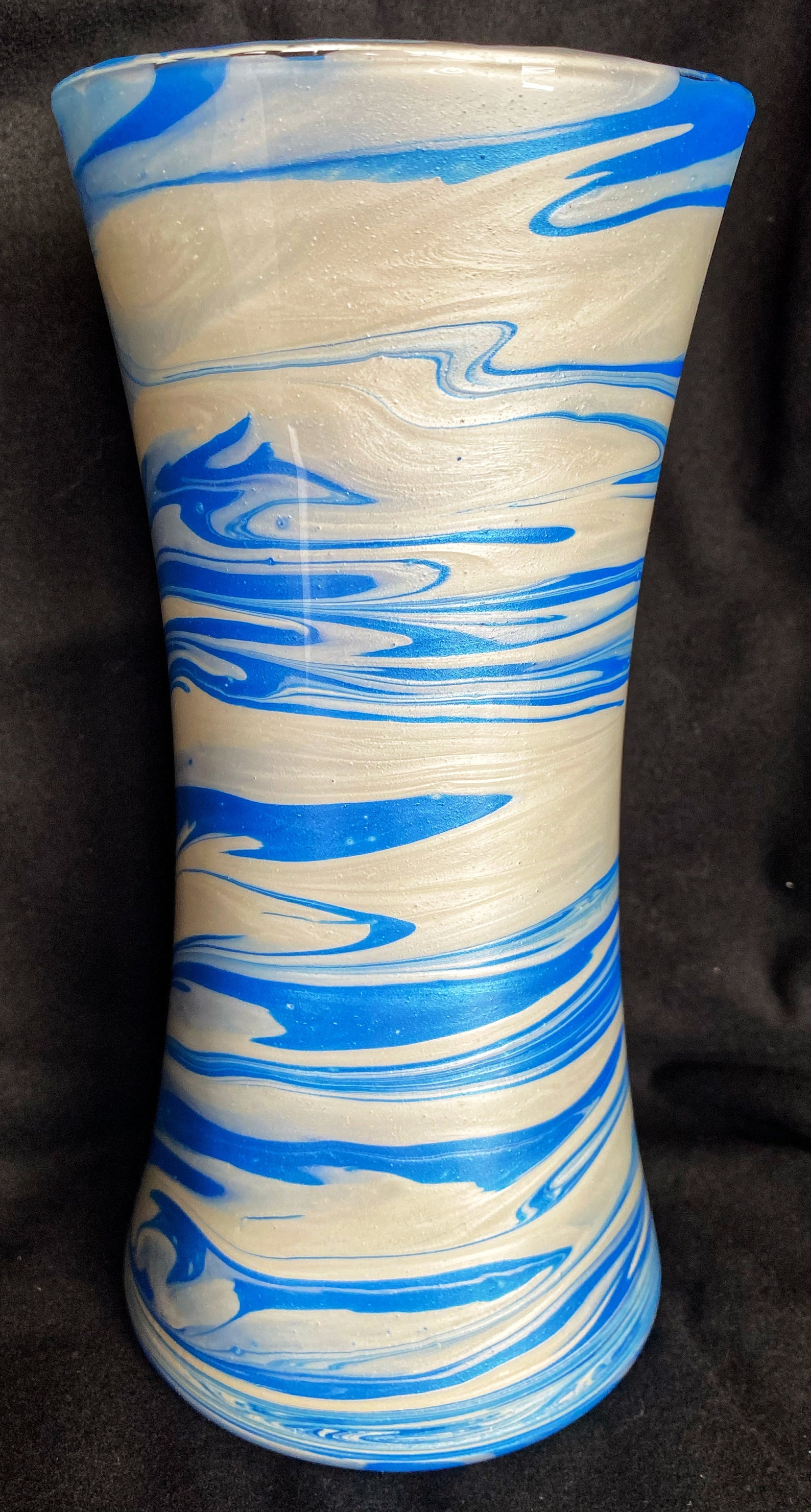 Vase, Glass Vase, Painted Glass Vase, Tabletop Vase, Custom Vase, Paint Poured Vase, Fluid Art ...