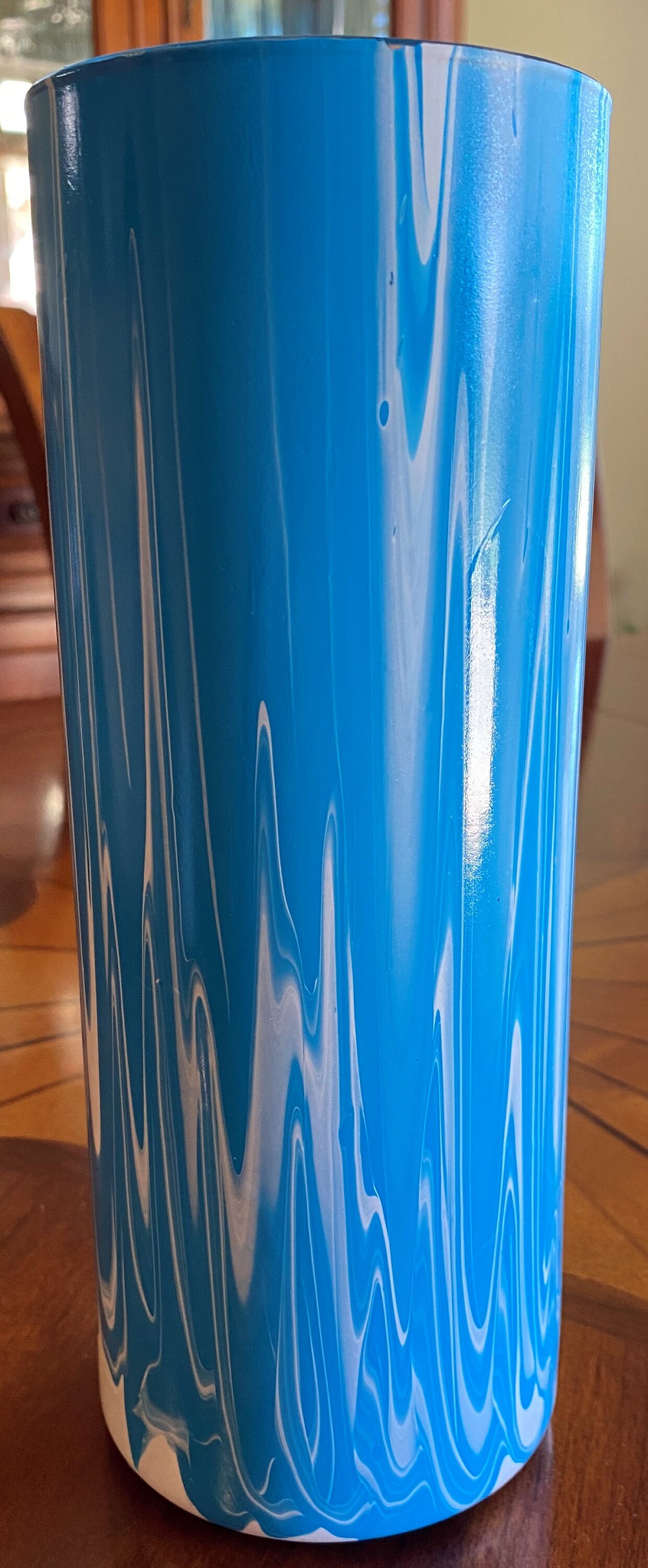 Vase, Vases, Handcrafted Vase, Custom Vase, Table Decor, Hand Poured Vase, Painted Vase, Painted ...