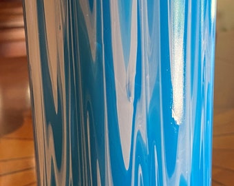 Vase With Hand Painted Red and White Flowers Bright Home - Etsy