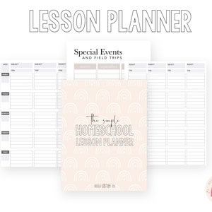 Editable Homeschool Schedule 2020-2021 Homeschool Planner - Etsy