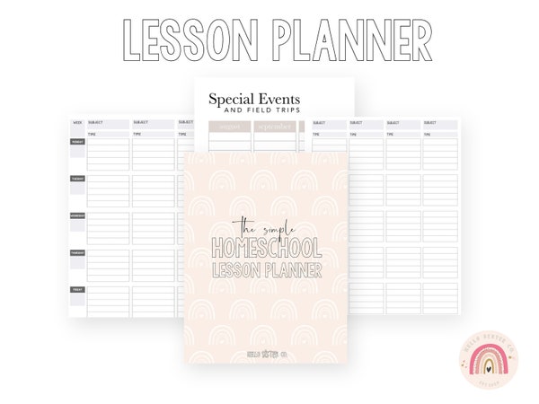 Editable Homeschool Schedule 2020-2021 Homeschool Planner - Etsy Canada