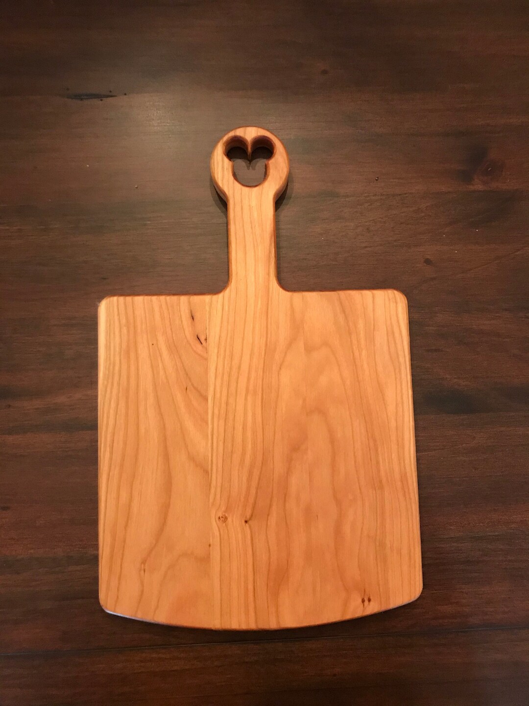 Mickey Mouse Cutting Board/mickey Handle Cutting Board/cherry Cutting ...