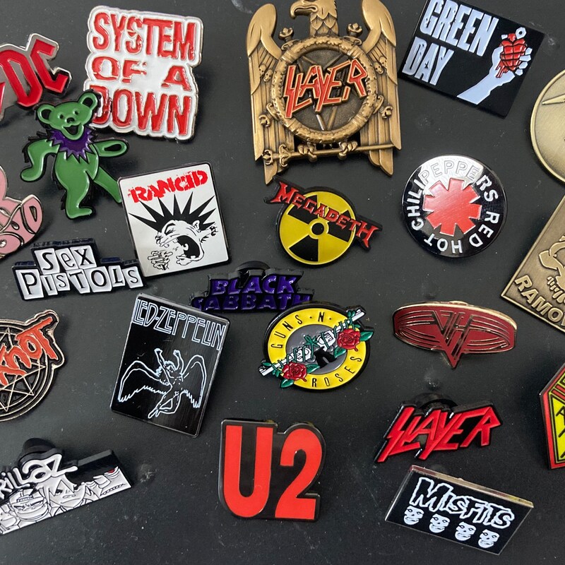 Band Pins - Etsy