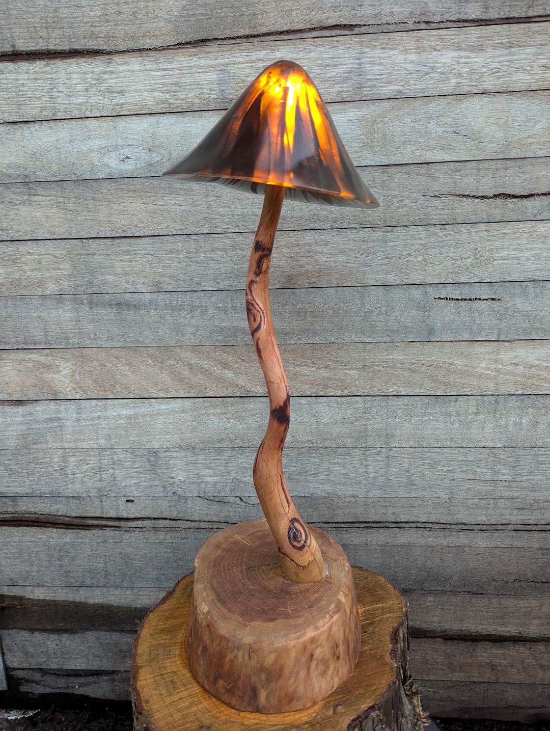 Mushroom Lamp Tall Elegant and Eye-catching Eucalyptus Gum Tree Lamp ...