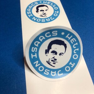 Hello to Jason Isaacs – 4 Stickers – 38mmx38mm - Etsy