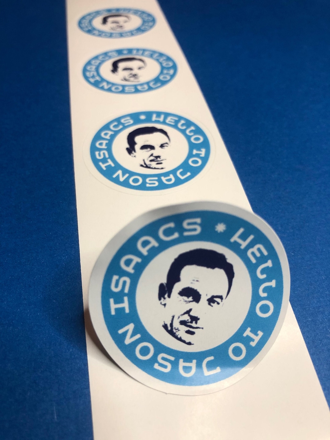 Hello to Jason Isaacs – 4 Stickers – 38mmx38mm - Etsy