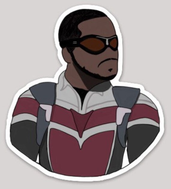 Sam Wilson Sticker weatherproof The Falcon Falcon and | Etsy