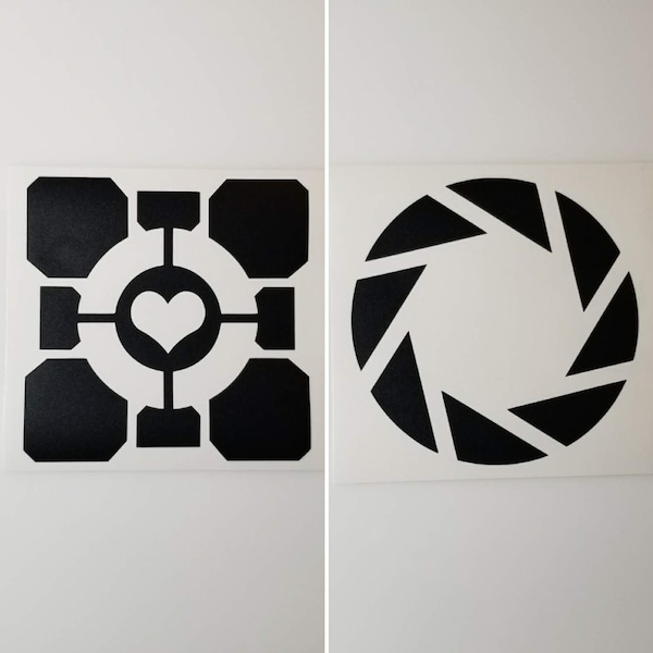 Portal Companion Cube Decal - Etsy