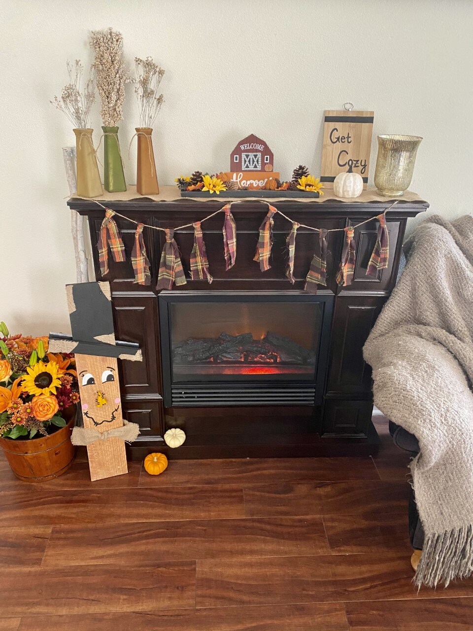 Reversible Scarecrow and Snowman Decor - Etsy