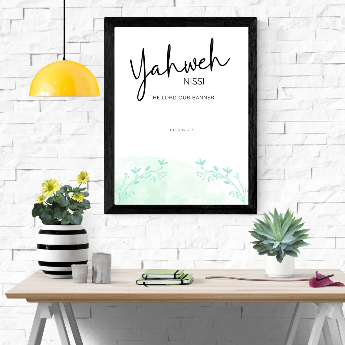 The Lord of Hosts Printable Exodus 15:16 Scripture Wall Art Print Bible ...