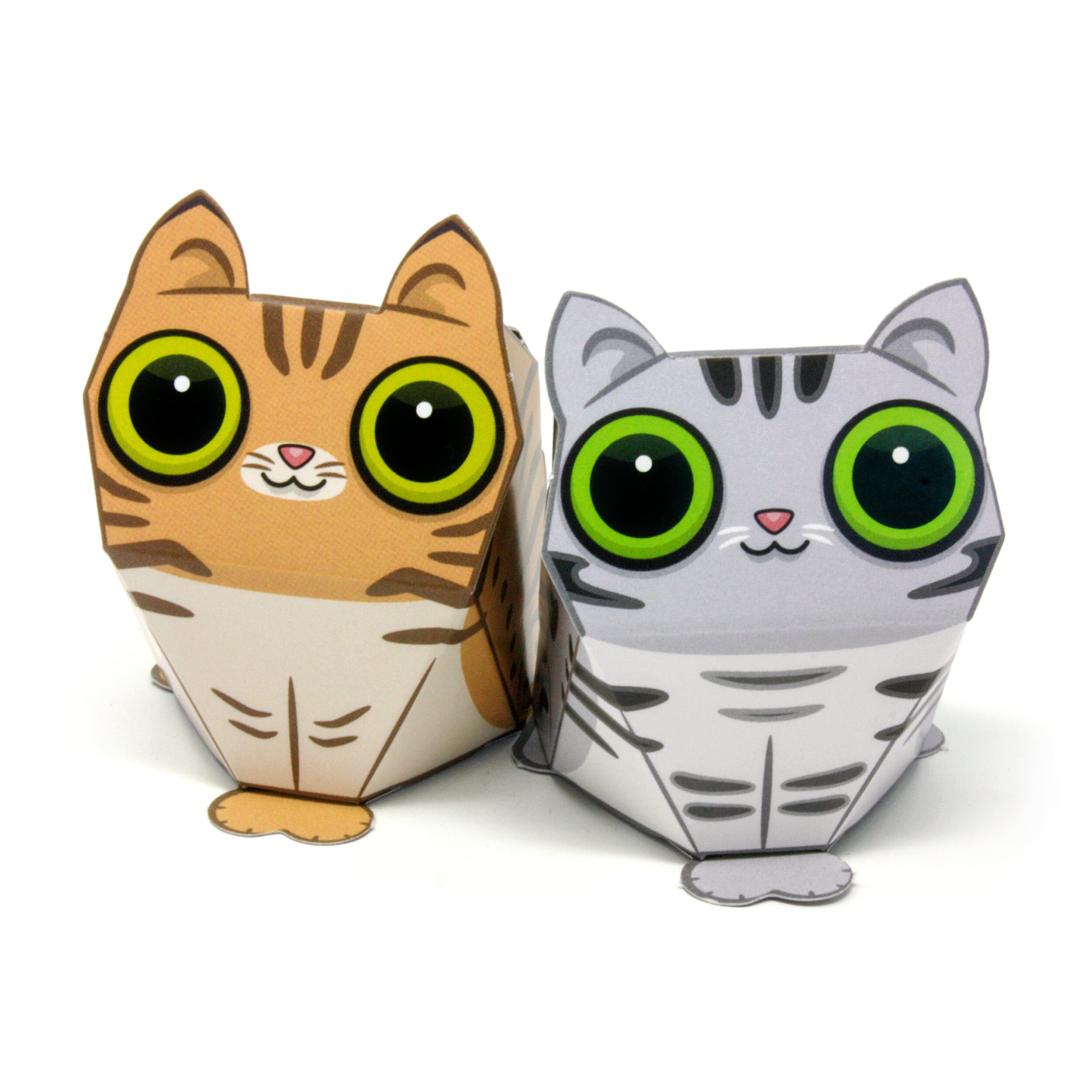 Box Buddies Foldimals Cats - Pack of 8 Cat Paper Toys - Etsy UK