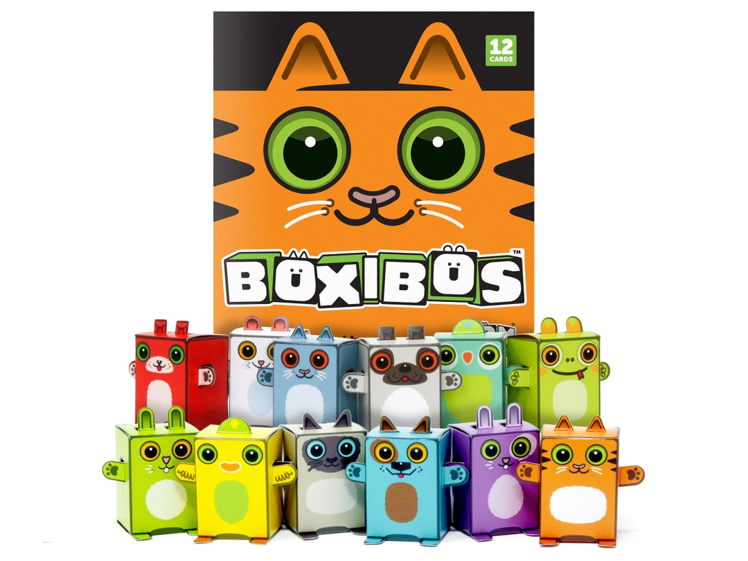 Box Buddies Boxibos Pets - Pack of 12 Mini Box Animals - Etsy UK