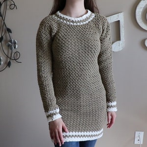 CROCHET PATTERN // Mini Light Brown Dress // Instant Download With ...