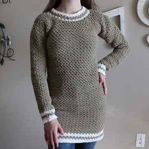 CROCHET PATTERN // Mini Light Brown Dress // Instant Download With ...