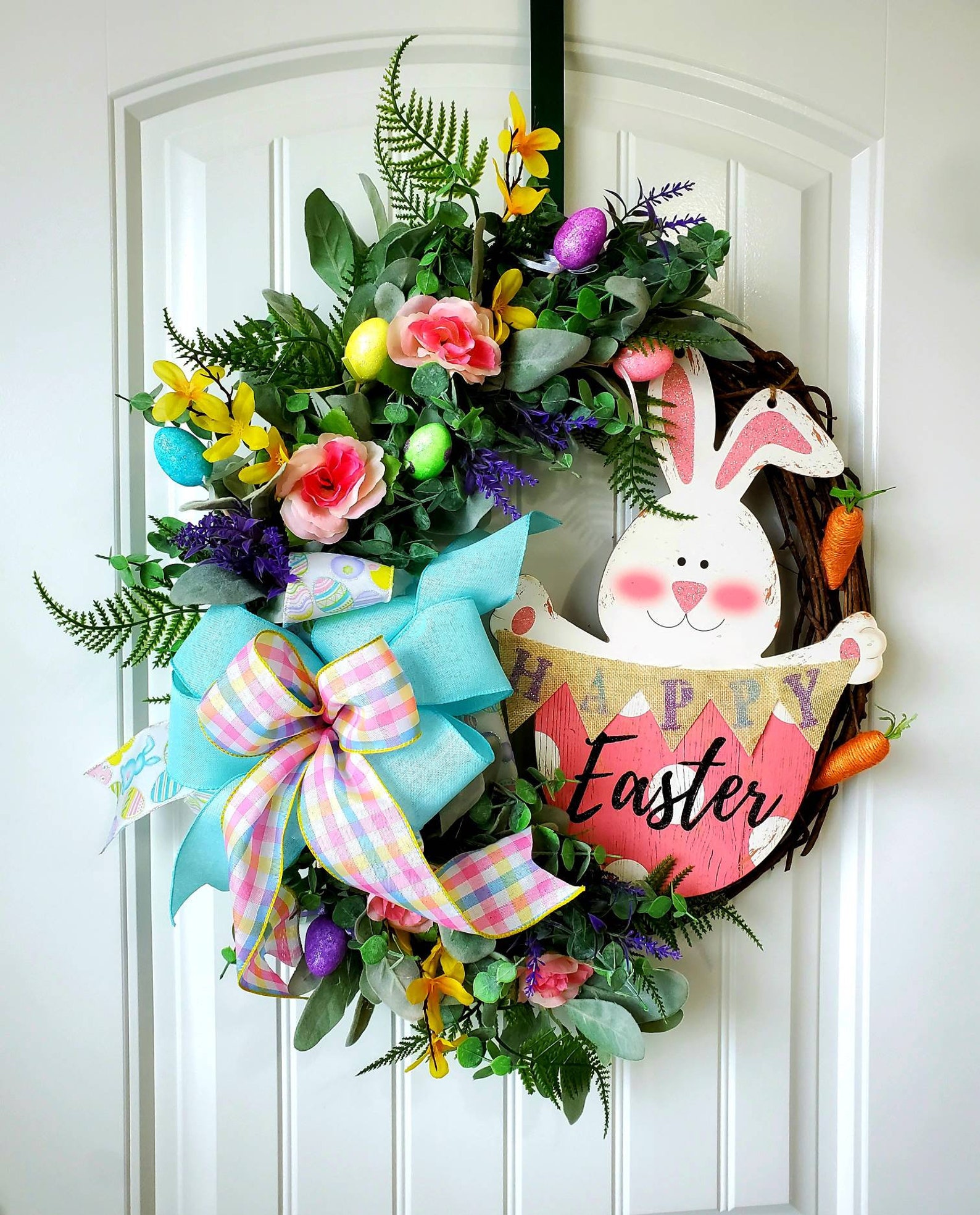 Spring Wreath, Easter Door Wreath, Eggs Wreath, Easter Day Wreath. - Etsy