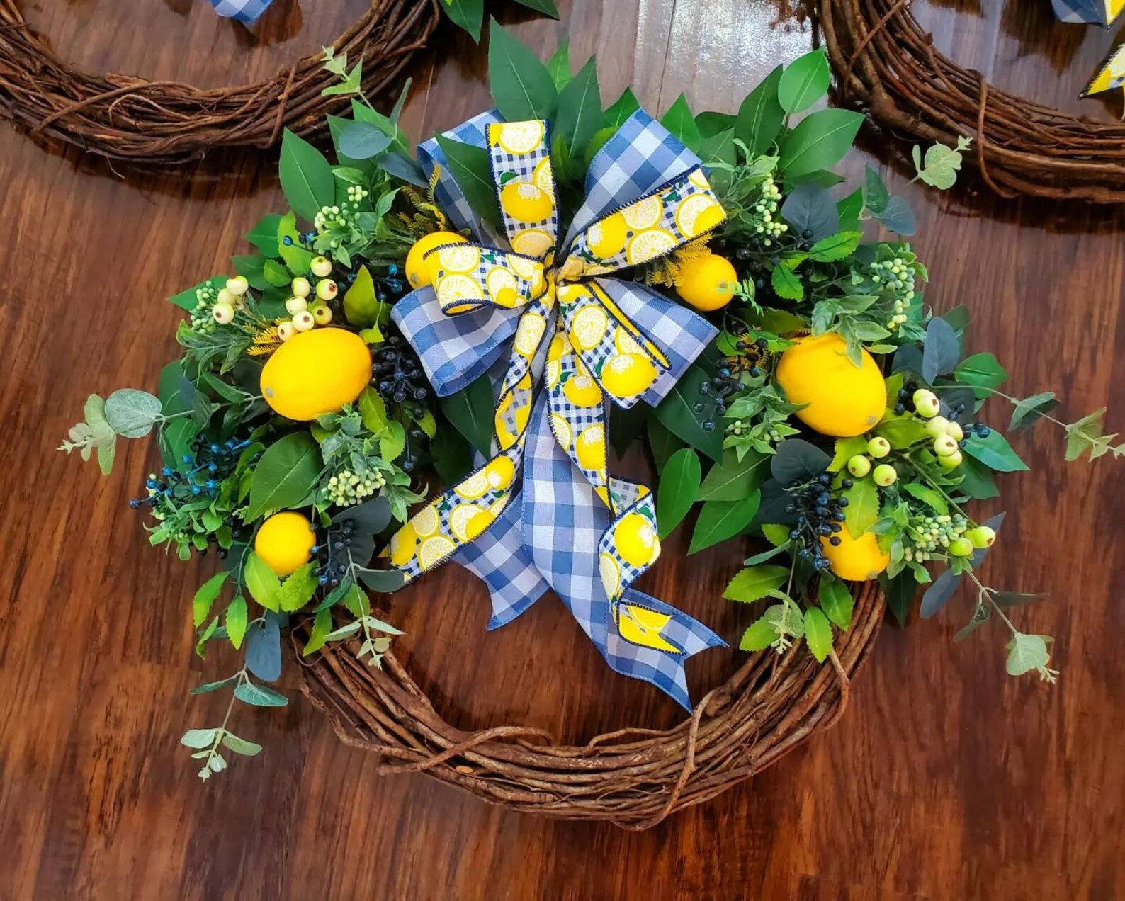 Lemon Wreath Summer Wreath Berries Wreath Spring Wreath - Etsy