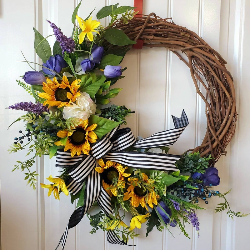 Summer Door Wreath - Etsy