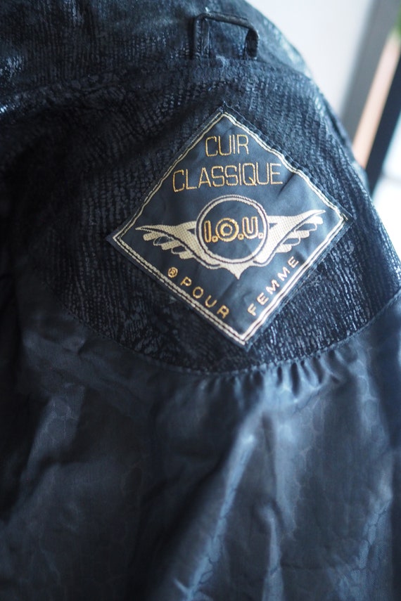 Structural Leather Bomber Jacket - Gem