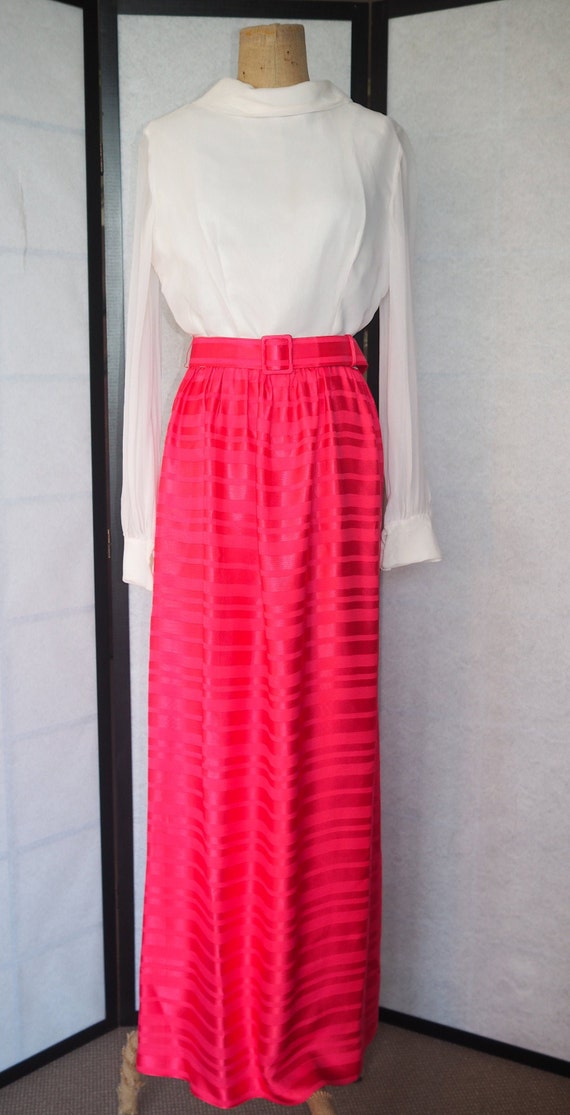 1970s Maxi Two Tone Dress - Gem