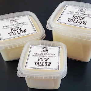 Pure, Dry-rendered, Organic, Grass-fed/finished Tallow - Etsy