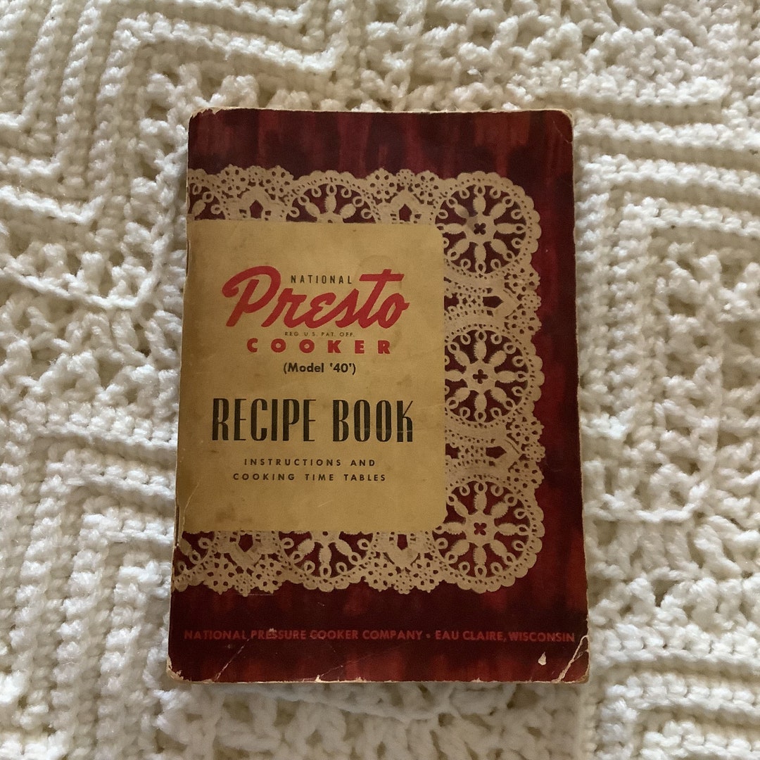 Vintage National Presto Cooker Manual and Recipe Book - Etsy