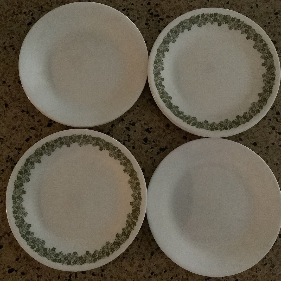 Spring Blossom Green Salad Plates Bowls Vintage Corelle Dinnerware - Etsy