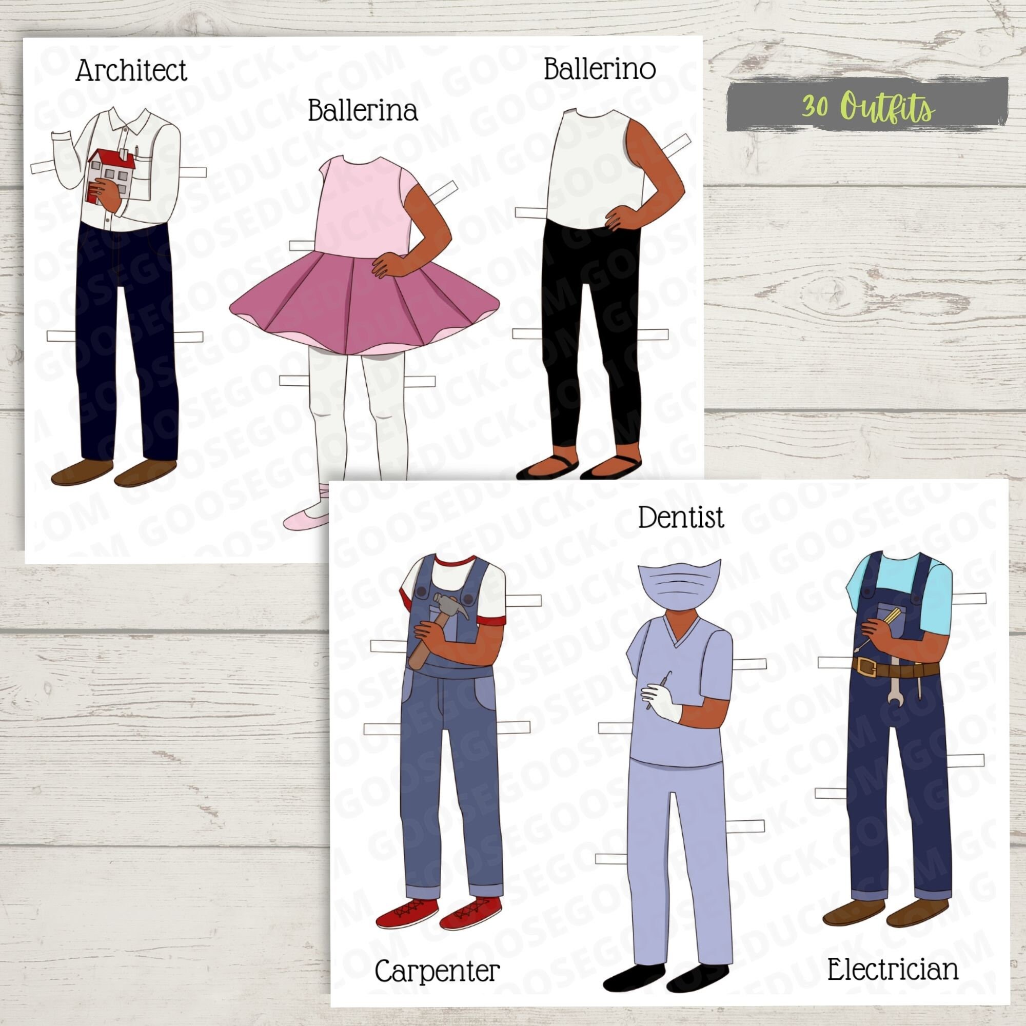 Paper Dolls-digital | Printable Paper Dolls African American, ABC ...