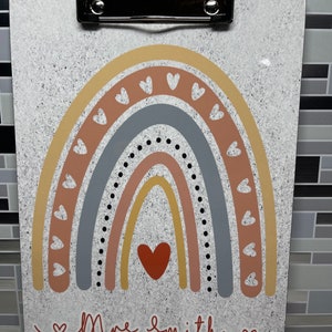 Pastel Rainbow Clipboard Teacher Appreciation Gift Back to School Gift ...