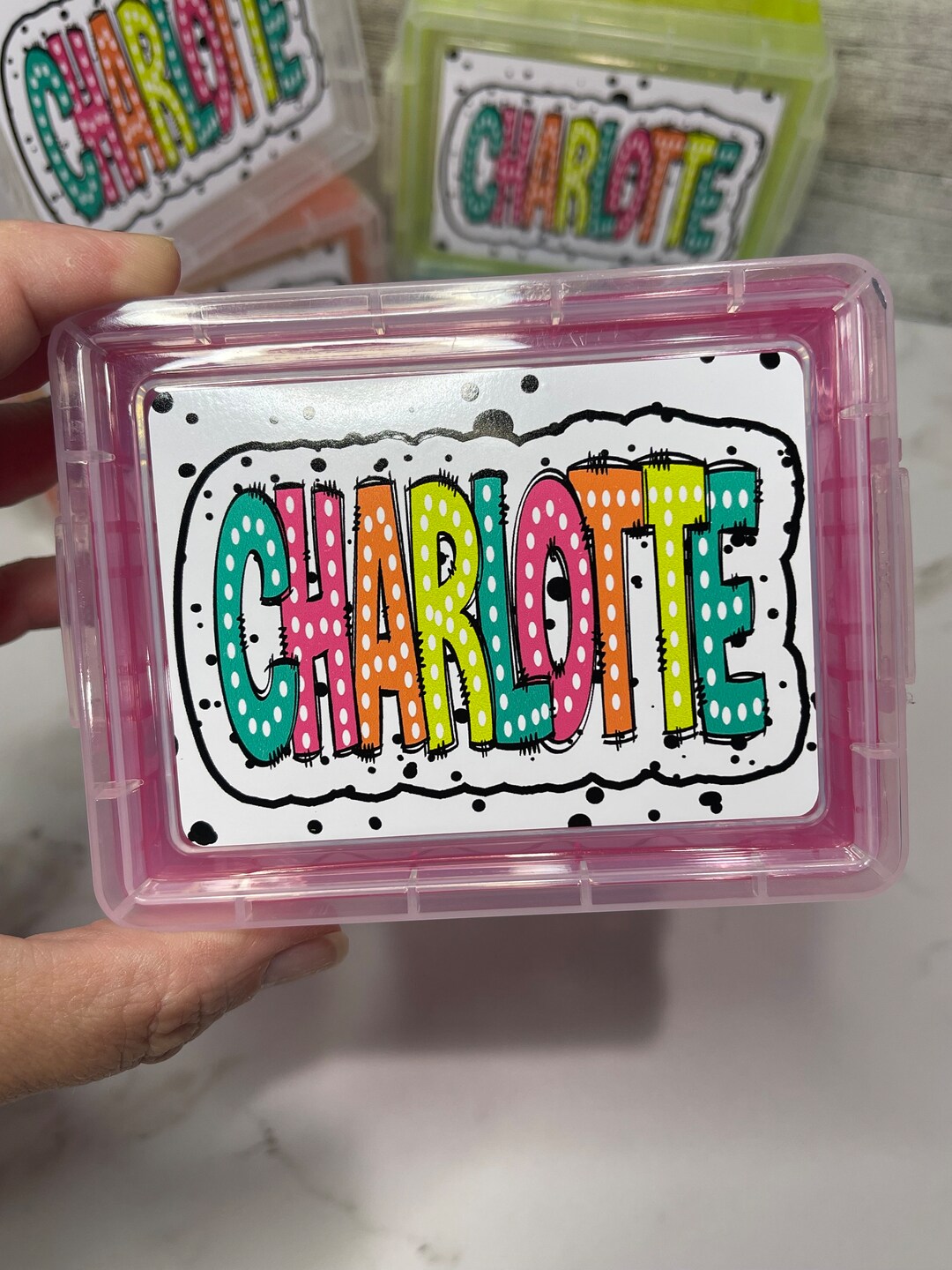 Crayon Box Personalized With a Name Custom Crayon Box for Back to ...