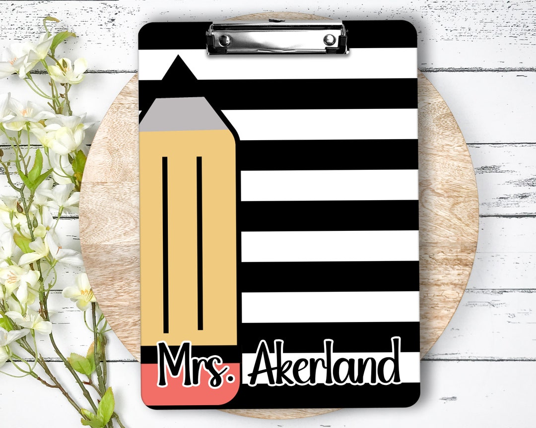 Personalized Teacher Clipboard With Personalization on Both Sides FRONT ...