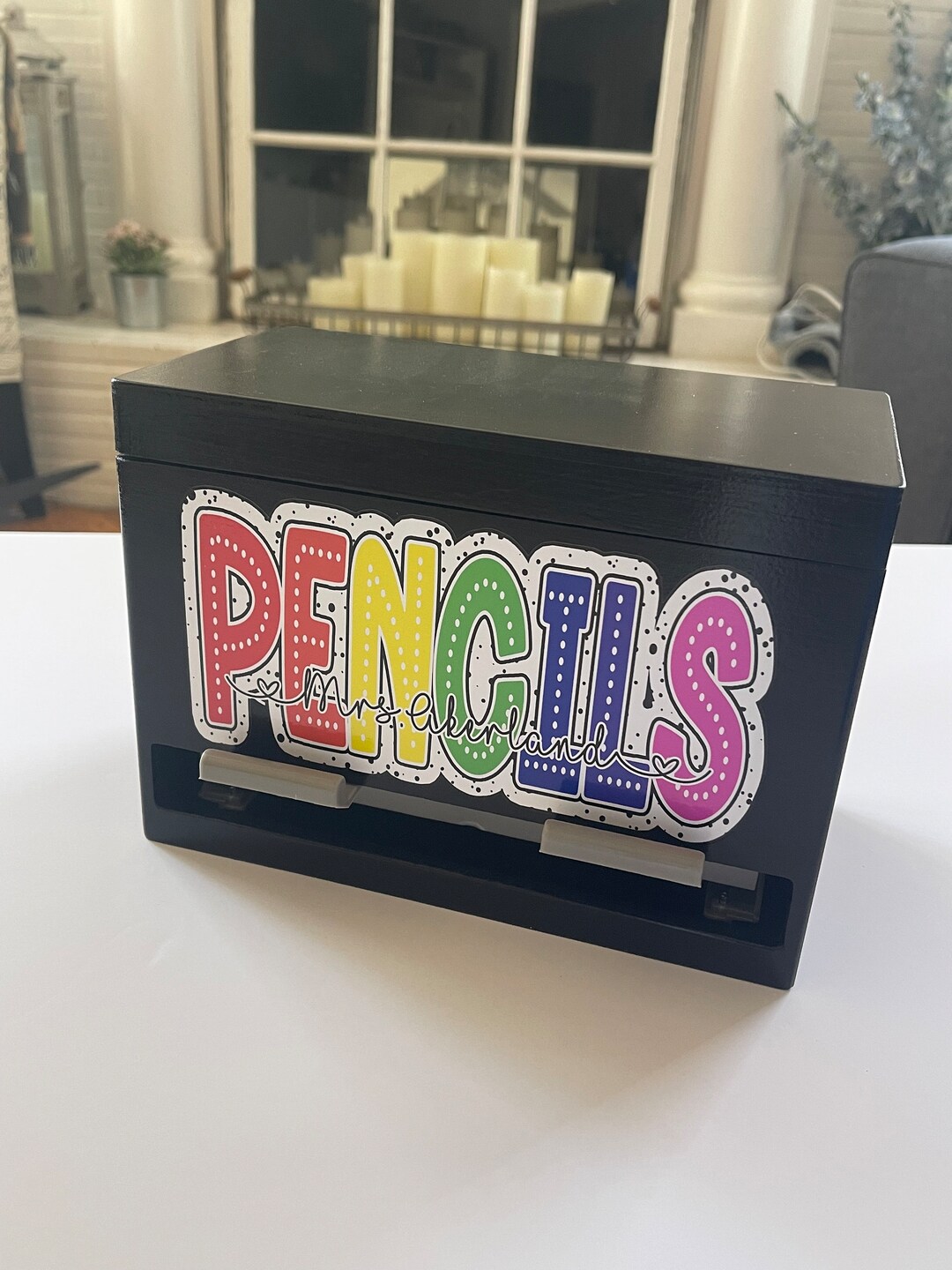 Pencil Dispenser Personalized for Teacher / Classroom Decor/ Gift for ...