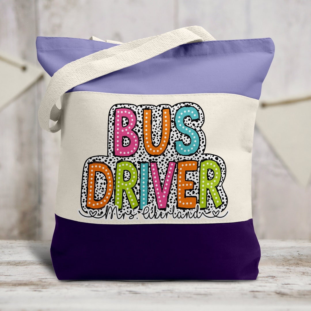 School Bus Driver Tote Bag Back to School Gift Size: 15w X 15h X 3d 22 ...