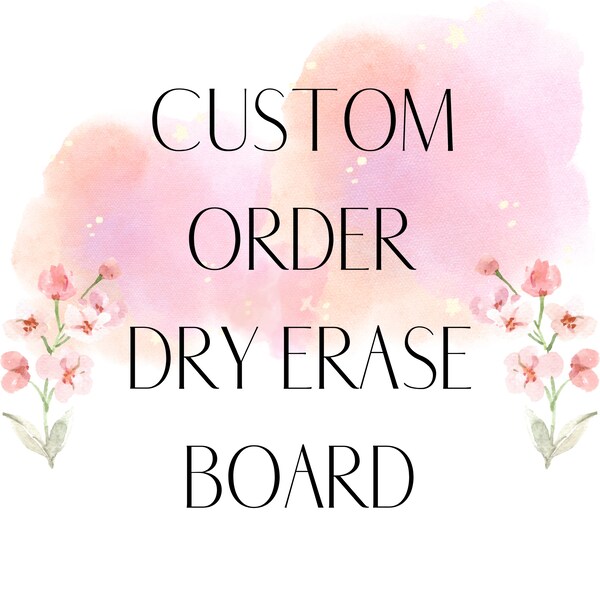 Dry Erase Boards - Etsy