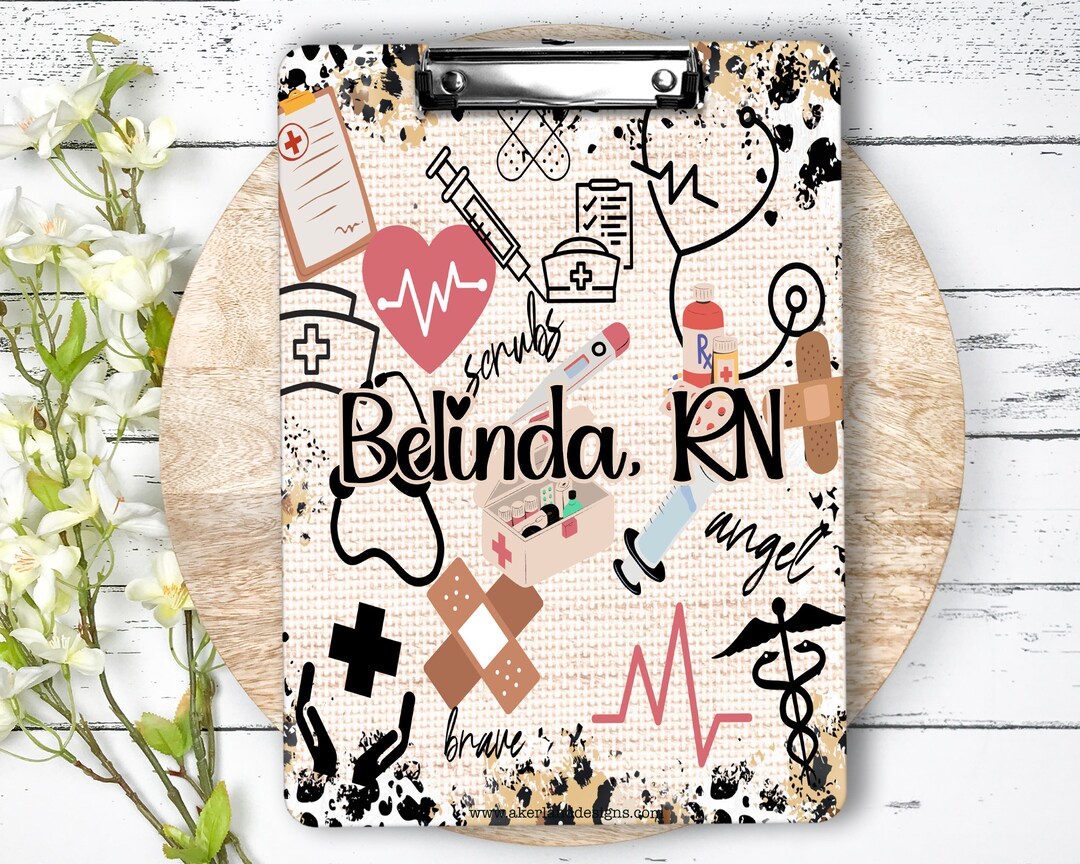 Nurse Clipboard With Name Front and Back Nurse Gift Nurse Graduate Gift ...