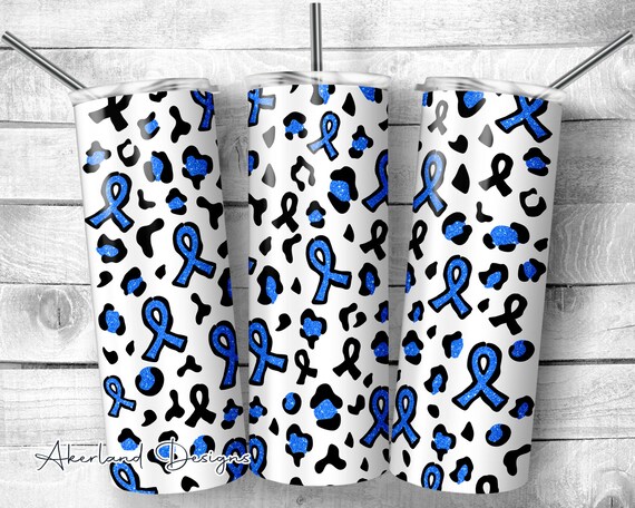 Colon Cancer Awareness 20 Oz 30 Oz Skinny Insulated Tumbler - Etsy