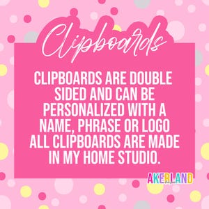 Personalized Teacher Clipboard With Personalization on Both Sides ...