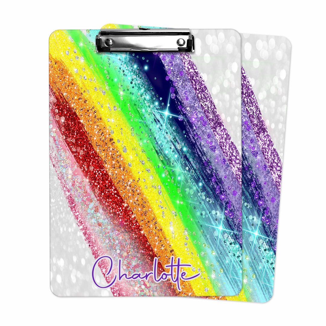 Rainbow Clipboard Double Sided - Etsy