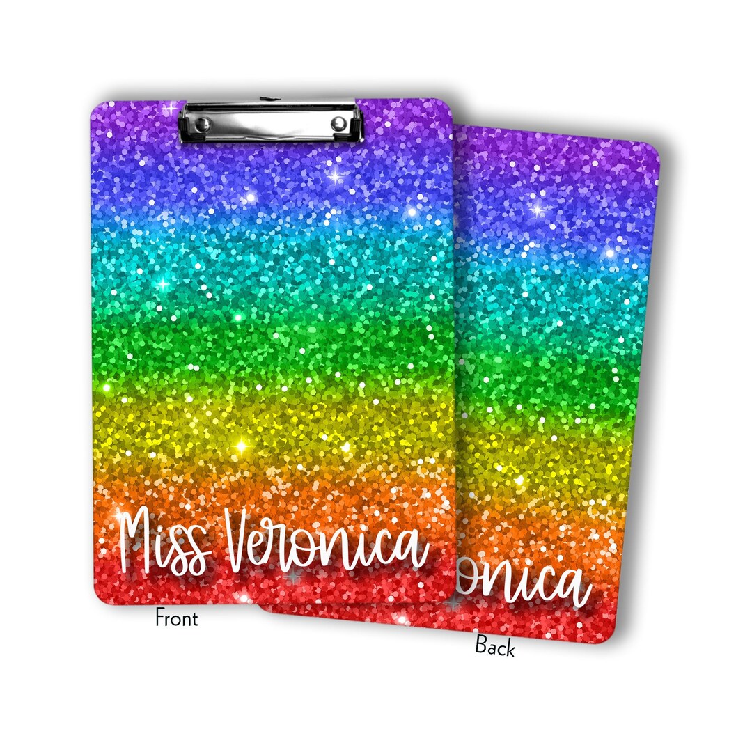 Rainbow Clipboard Double Sided - Etsy
