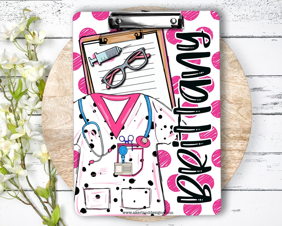 Nurse Clipboard With Name Front and Back Nurse Gift Nurse Graduate Gift ...