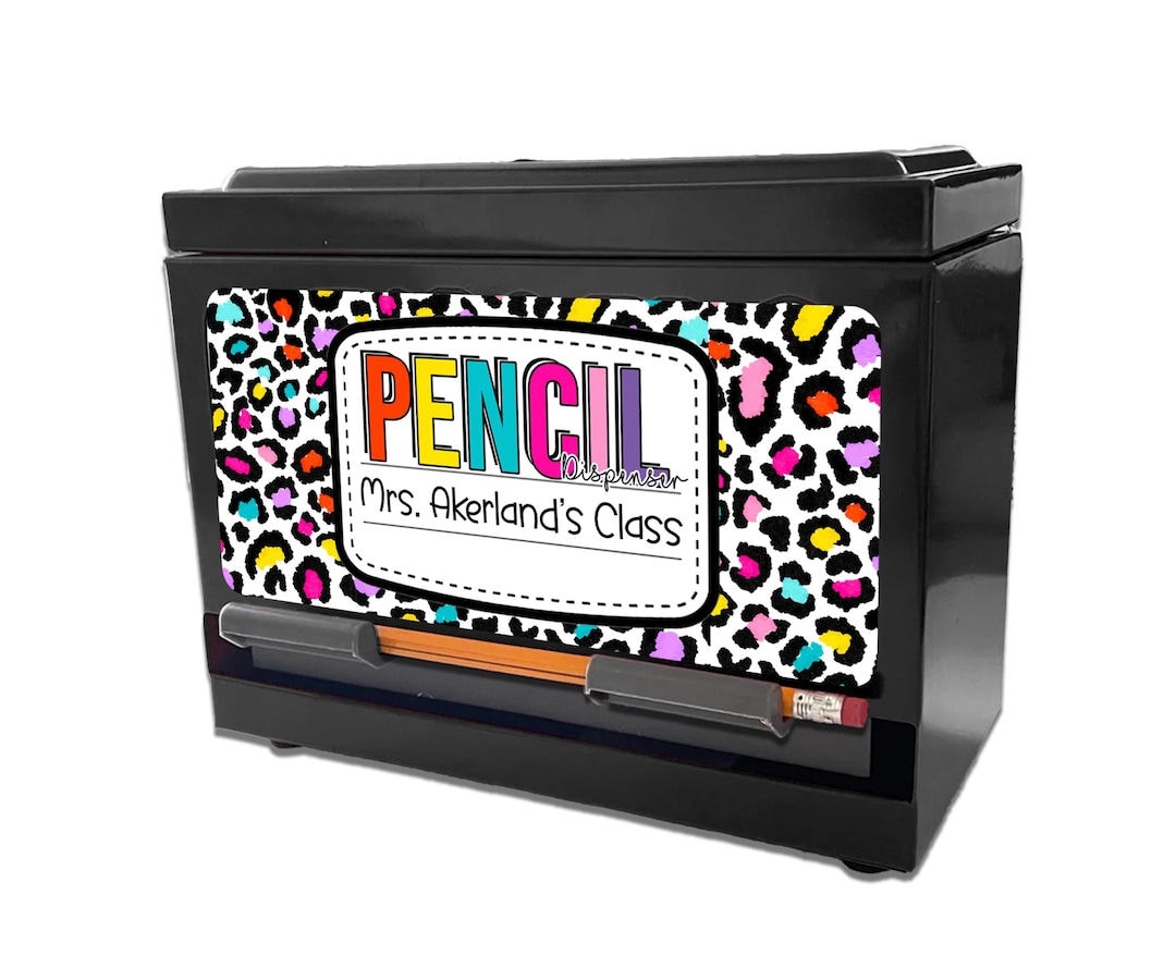 Custom Pencil Dispenser Waterproof Vinyl Decal OR Magnetic Decal ...