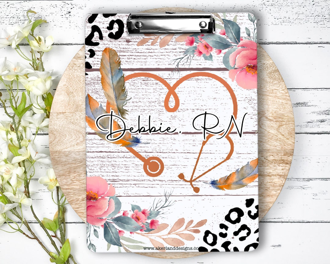 Nurse Clipboard With Name Front and Back Nurse Gift Nurse Graduate Gift ...