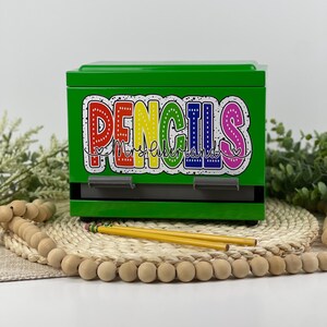 Pencil Dispenser Personalized for Teacher / Classroom Decor/ Gift for ...