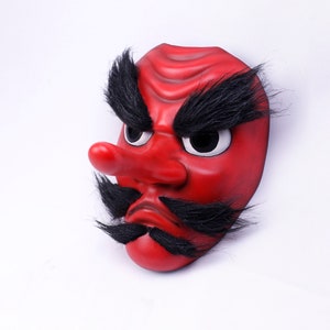 Tengu Sakonji Wearable Mask Realistic Hair - Etsy