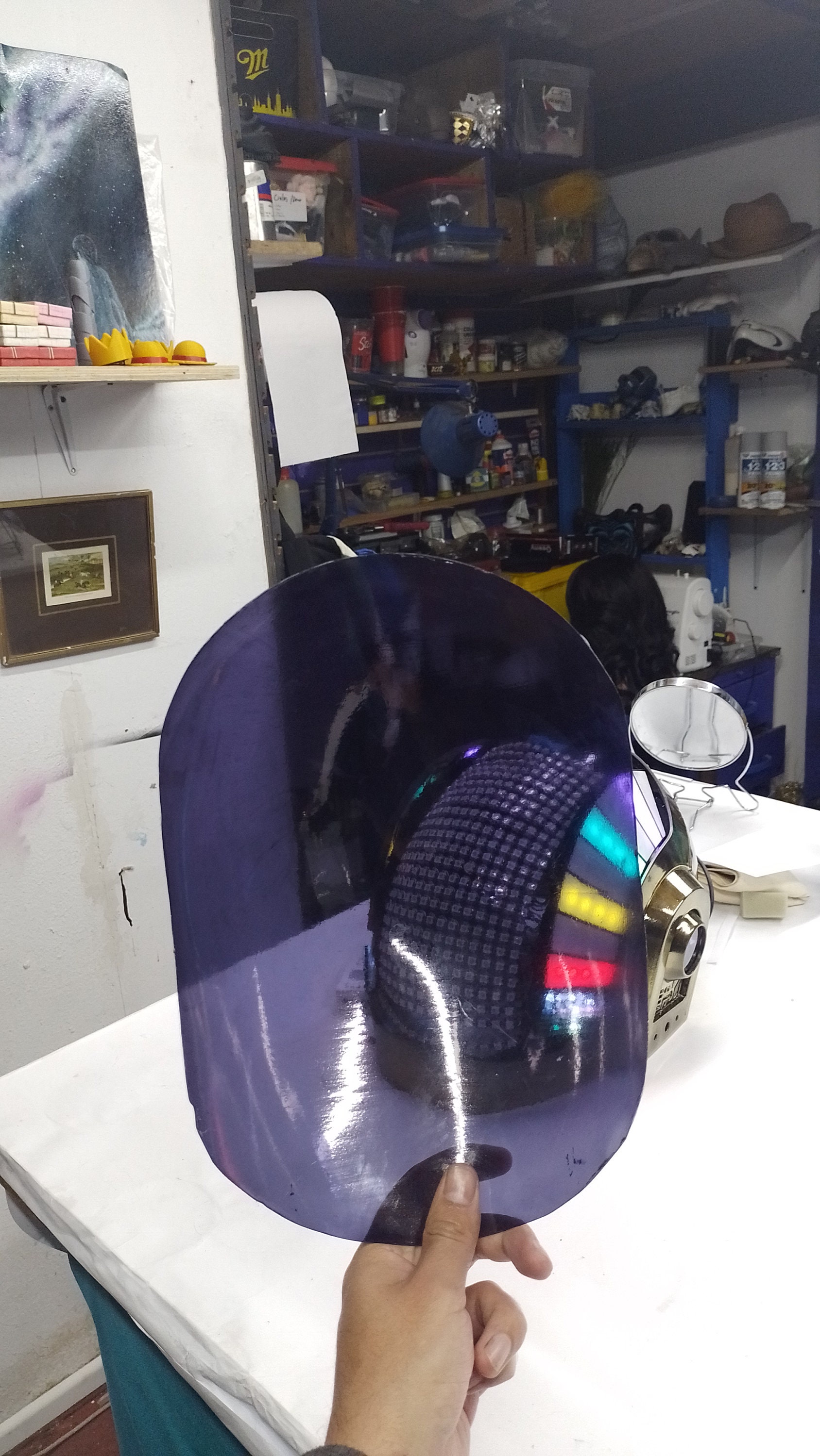 Daft Punk Dark Tinted Plastic Visor for Guy Manuel Helmet - Etsy