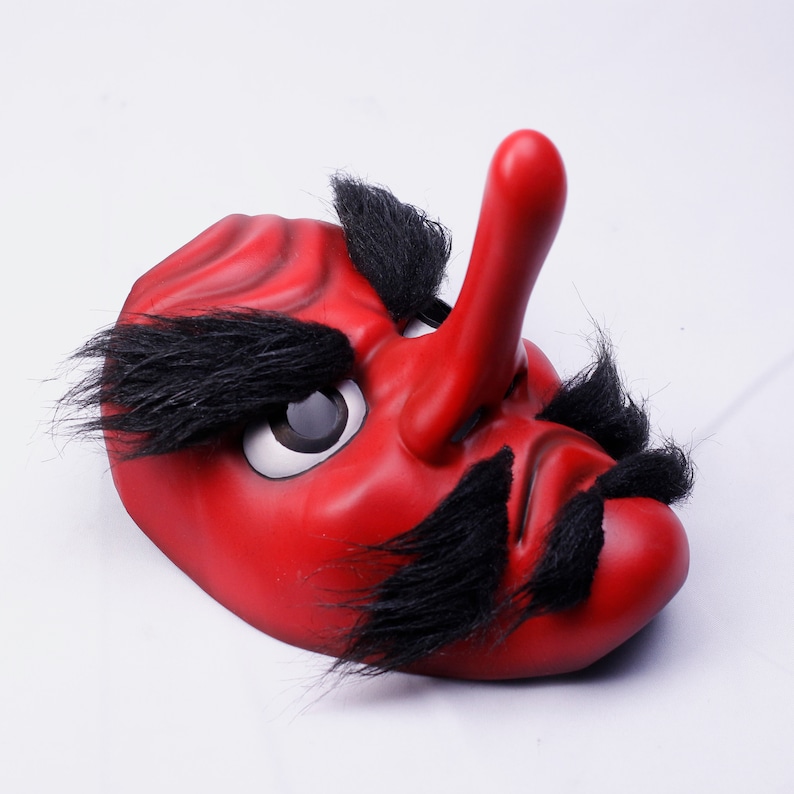 Tengu Sakonji Wearable Mask Realistic Hair - Etsy