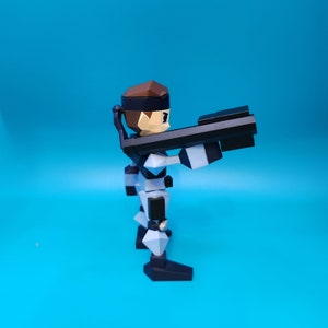 Solid Snake Custom Figure With Cardboard Box - Etsy