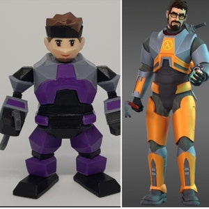 Custom Low Poly Style Figure / Final Fantasy 7'ify Yourself - Etsy