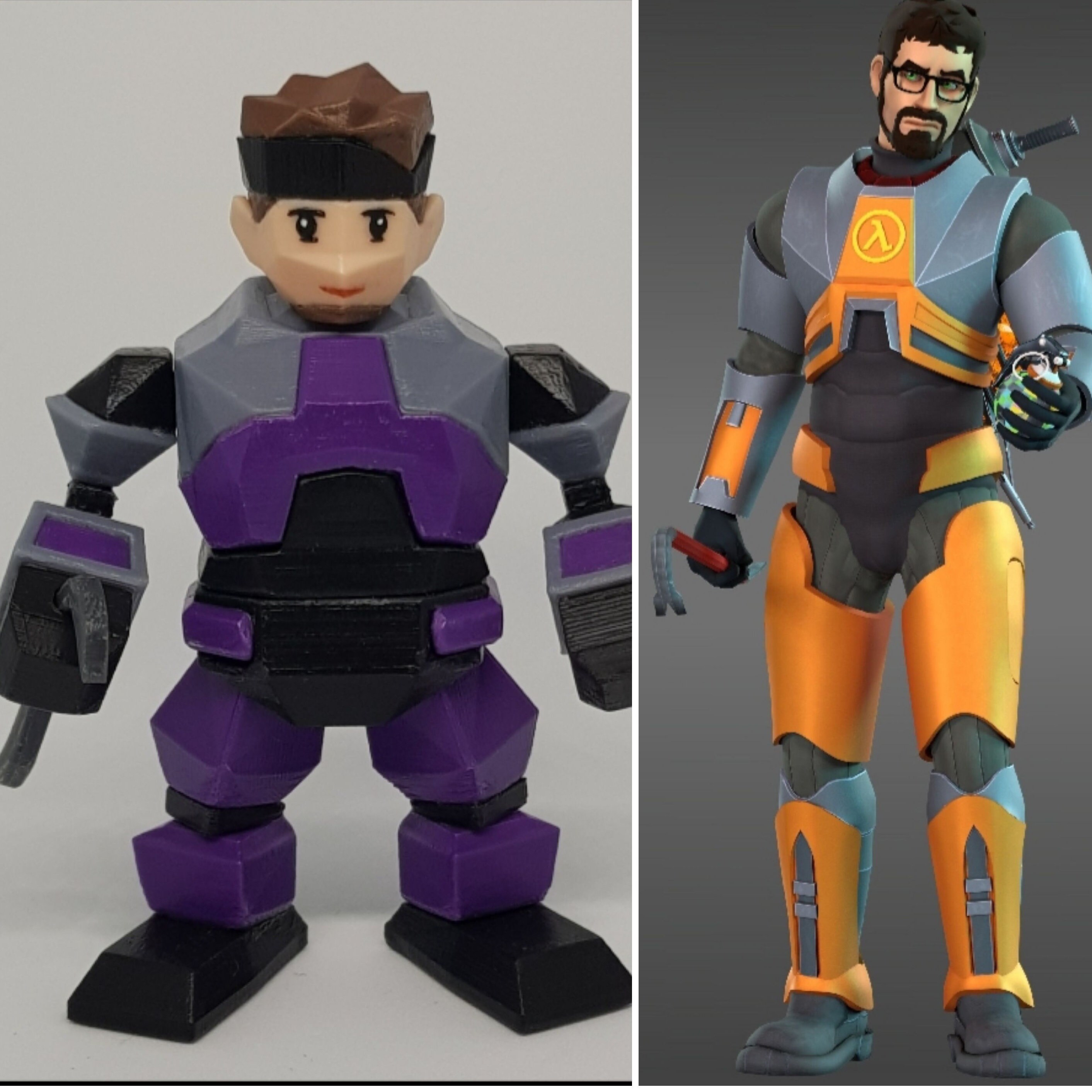 Custom Low Poly Style Figure / Final Fantasy 7'ify - Etsy