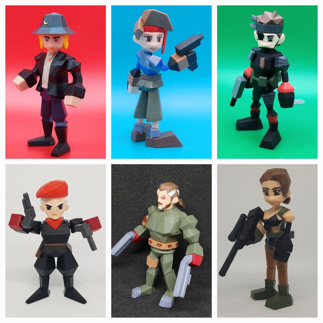 Custom Low Poly Style Figure / Final Fantasy 7'ify Yourself - Etsy