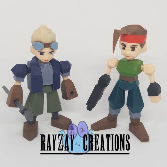 Custom Final Fantasy 7 Low Poly Figures - Etsy